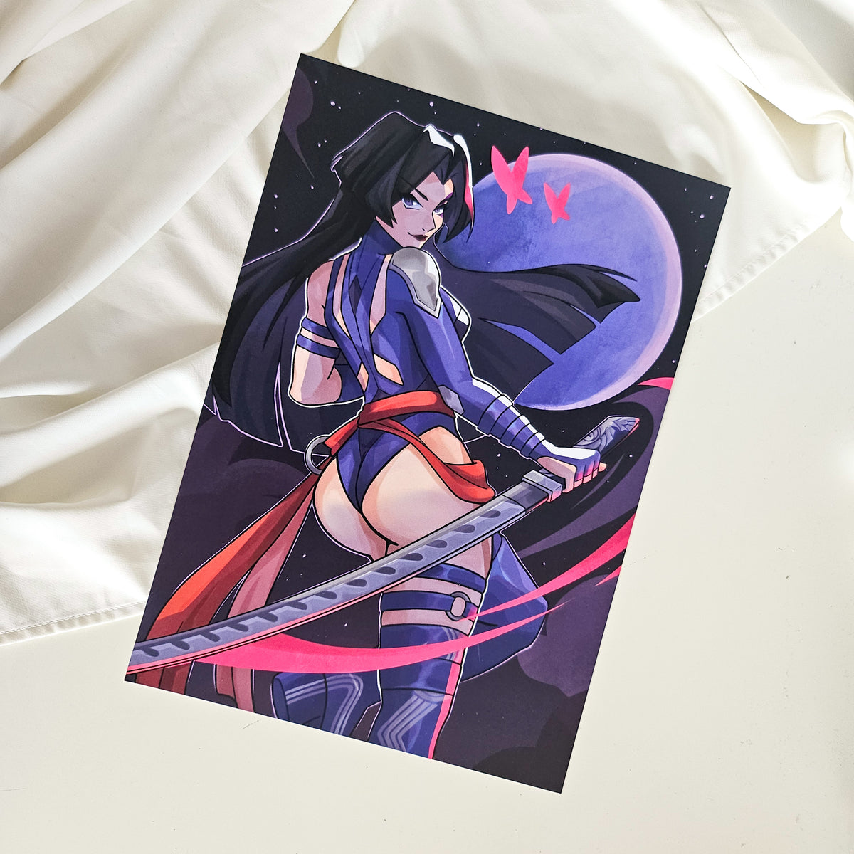 Vengeance Psylocke Back art print – Zellie's Koi Pond